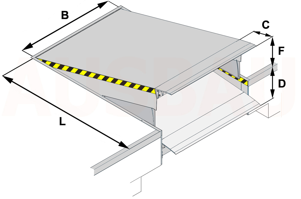 Hydraulic dock levelers AUSBAU-DL, best price | warehouse equipment AUSBAU